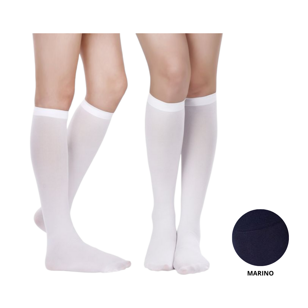 Calceta escolar lisa karen 6 piezas – Bonetera De Angel